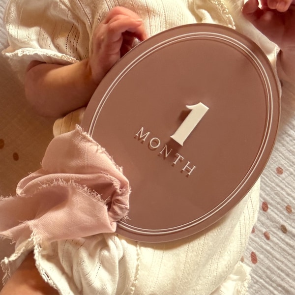 Wooden Daisy Flower Milestone Cards Custom Name Milestone Set Boho ...