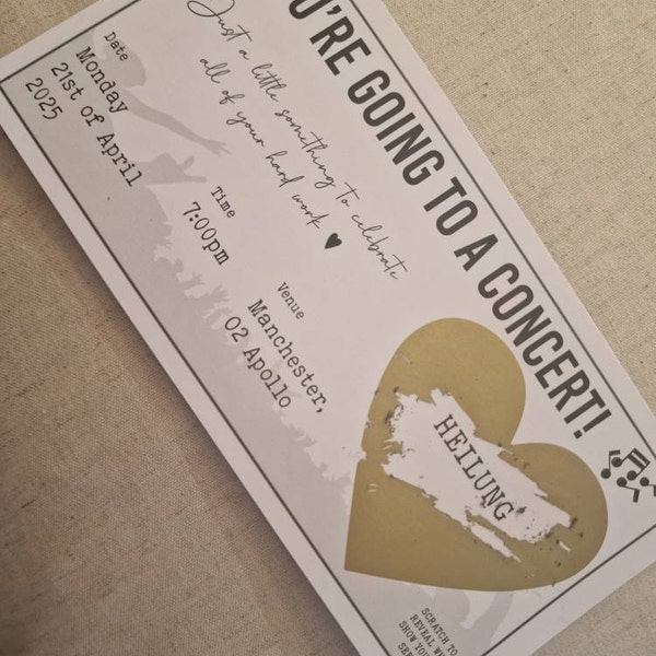 Personalised Surprise Birthday Card | Personalised Surprise Concert ...