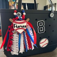 Bogg Bag Tassel and Charm, Bookbag Tag, Diaper Bag Tag, Custom Colors ...