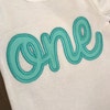 ONE- Cursive Applique Font/design - Etsy