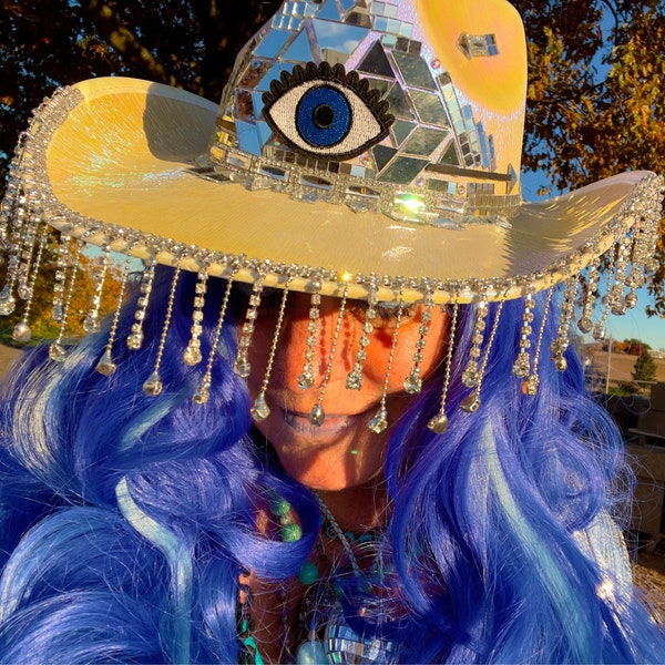 Disco Space Cowboy Hat • Cosmic Cowgirl Outfit • Barbie Pink Costume ...