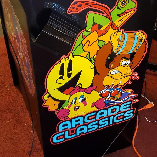 Mame Multicade Classics Side Art Arcade Cabinet Graphics Decals ...