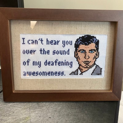 Lana Kane NOPE Archer 4x6 Cross-stitch - Etsy