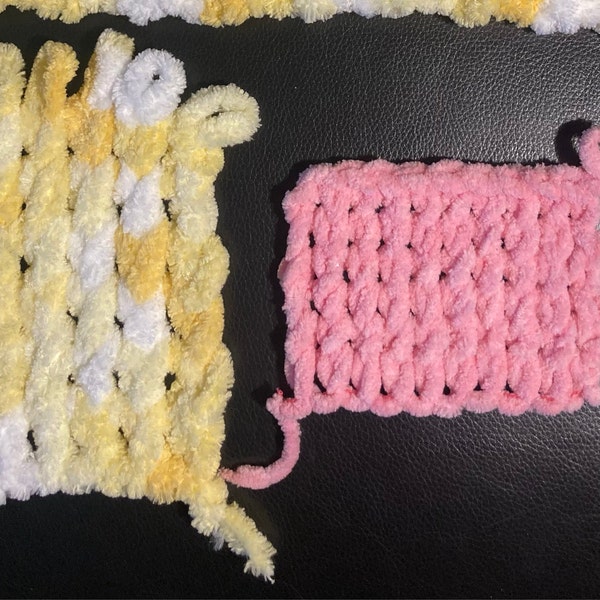 Finger Knit Blanket Pattern Pdf, Alize Puffy Blanket Pattern, Cable ...