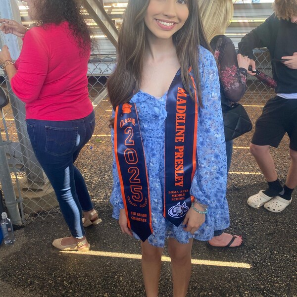 Personalized College Graduation Stole, Custom Grad School Sash, Gift ...