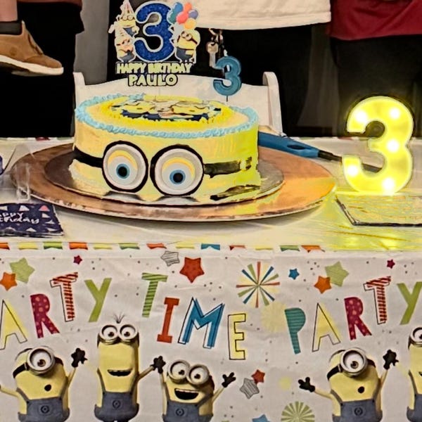 2D Minions Any Name/age Cake Topper | Theme Cake Topper | Customize ...