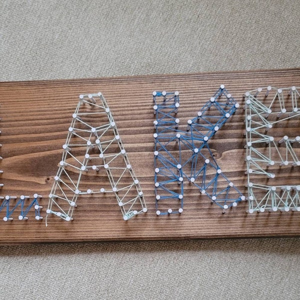 Initial String Art, String Art Letters, Unique Monogram Gift, Wedding ...