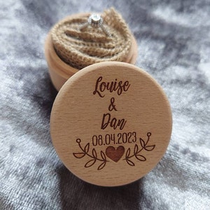 The Original Wedding Gift Engraved Wood Heart Love Token | Etsy