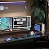 4x Animated Stream Screen for Twitch Lofi Game Room Neon Game Room Twitch Animated Screen for ...