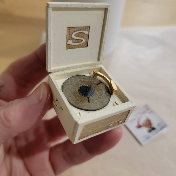 1" Scale Square Portable Record Player Kit - Etsy