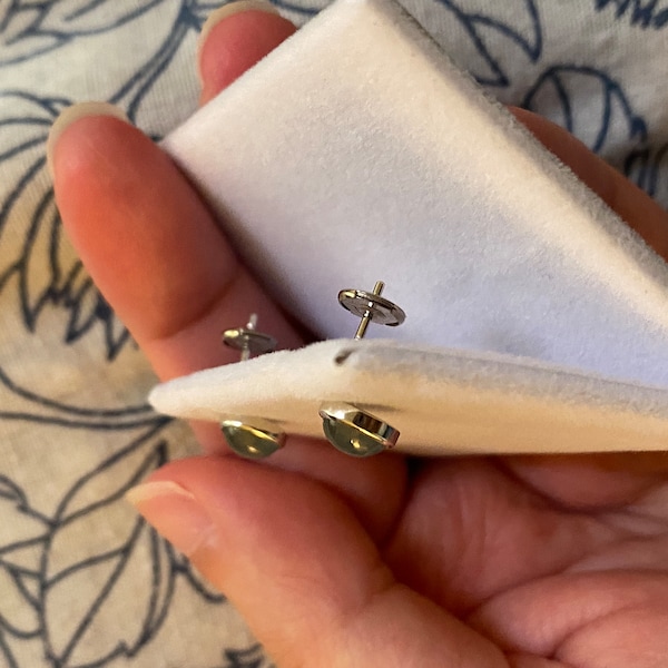 14kt 18kt Gold Platinum Silver Protektor® System Earring Lock Back One ...