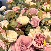 Boho Bridal Bouquet, Blush Pink and Blue Wedding Bouquet, Wedding ...