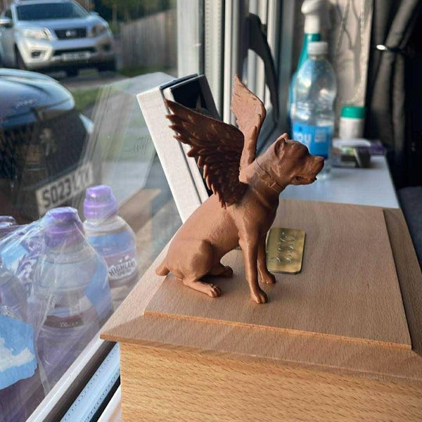 Golden Retriever Minimalist Dog Statue – Paintable Dog Figurine, Unique ...