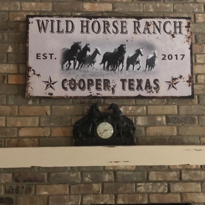 Cattle Ranch Sign Cow Decor Farm Sign Personalized Ranch Wall Decor Cow ...