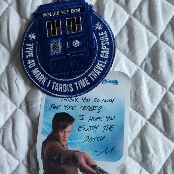 Doctor Who TARDIS Embroidered Patch - Etsy