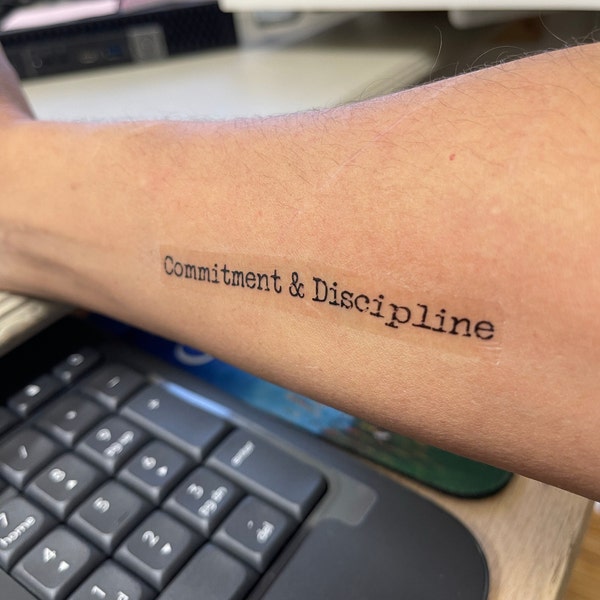 Custom Quote Temporary Tattoo - Quote Tattoos for Women - Etsy