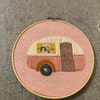 PDF PATTERN. Cute Caravan Embroidery Pattern Happy Camper Design ...