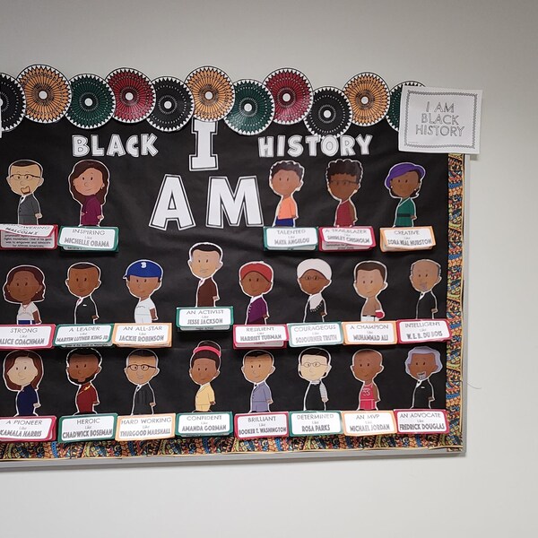 Black History Month Bulletin Board - SEL - Interactive - Etsy
