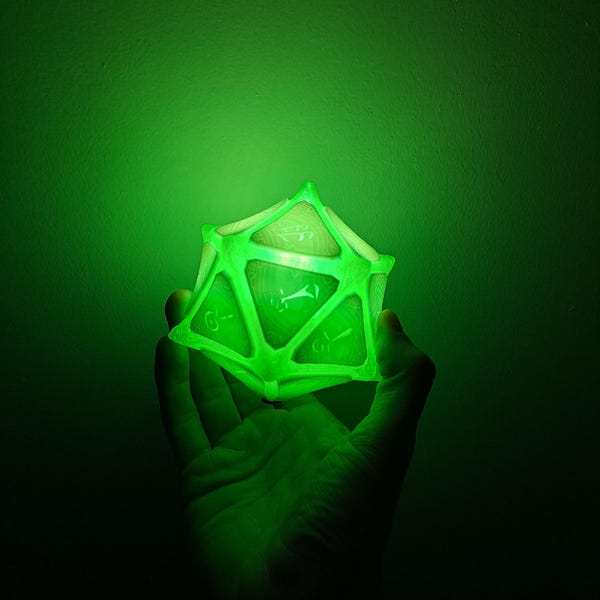 Glowing Dwarven Dice Tower Includes LED & Battery - Etsy