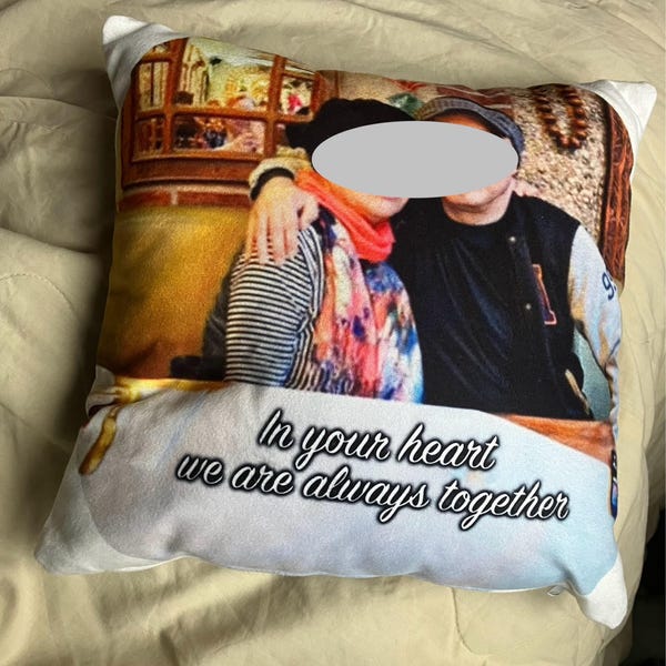 Personalised Cushion Cover | Custom Pillow Cover With Images | Double ...