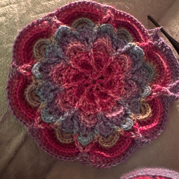 Flower Puddles Mandala Blanket Crochet Pattern - Etsy