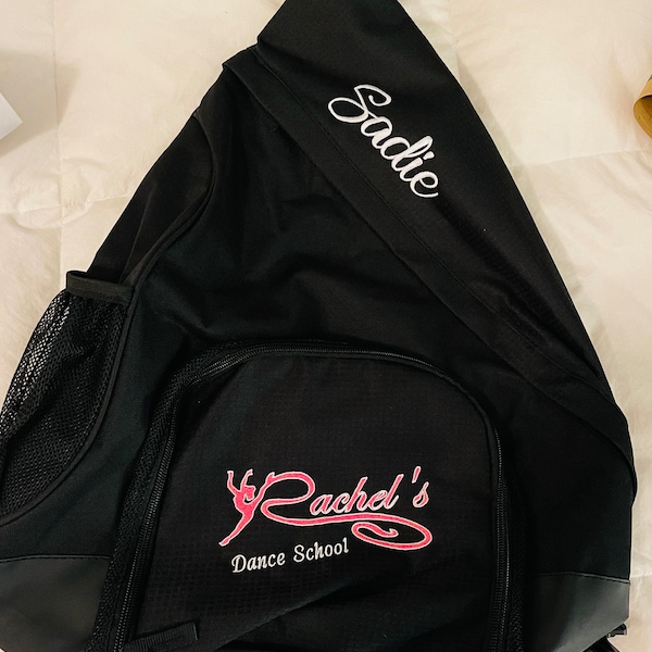 Personalized Large Sling Backpack,monogrammed Cheer Bag,custom Cheer ...
