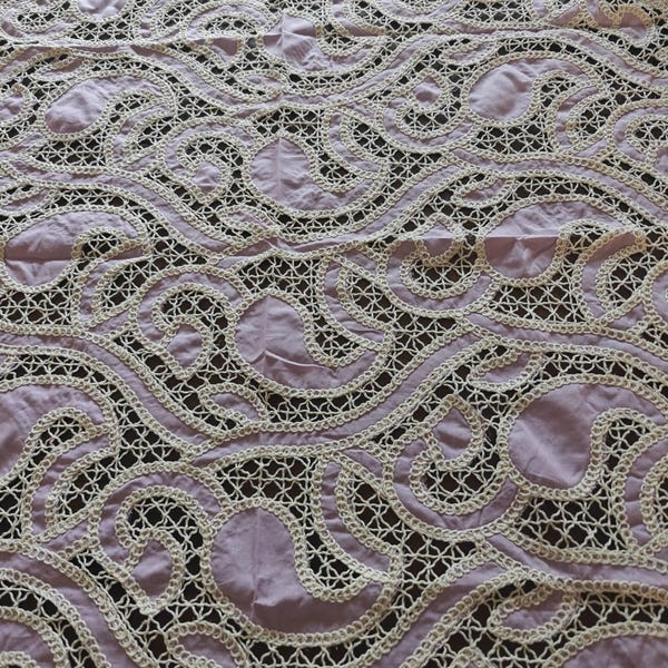 Eyelet Embroidery on White Cotton Voile Low-cost Fabric - Embroidered ...