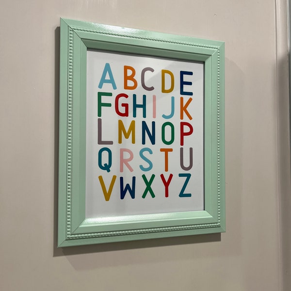 Playroom Wall Art Set, Set of 6, Educational Prints, Classroom Posters ...