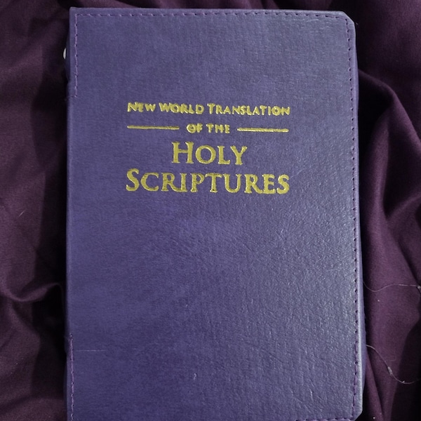 Large New World Translation Bible Cover, VANILLA GATOR, (has Small Red ...