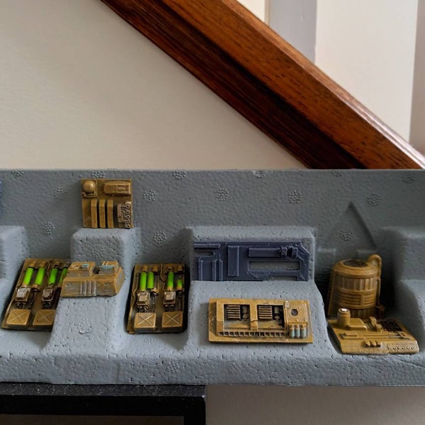 Scifi Kitbash Wall Panels – 20 Modular Resin Diorama Pieces - Etsy