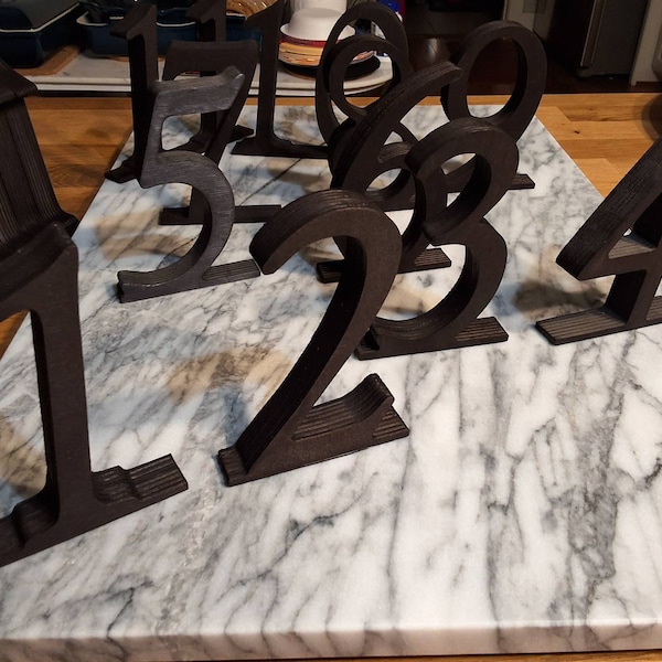 Rustic Table Numbers 1 - 100 for Farmhouse Weddings, Elegant Wood Table ...