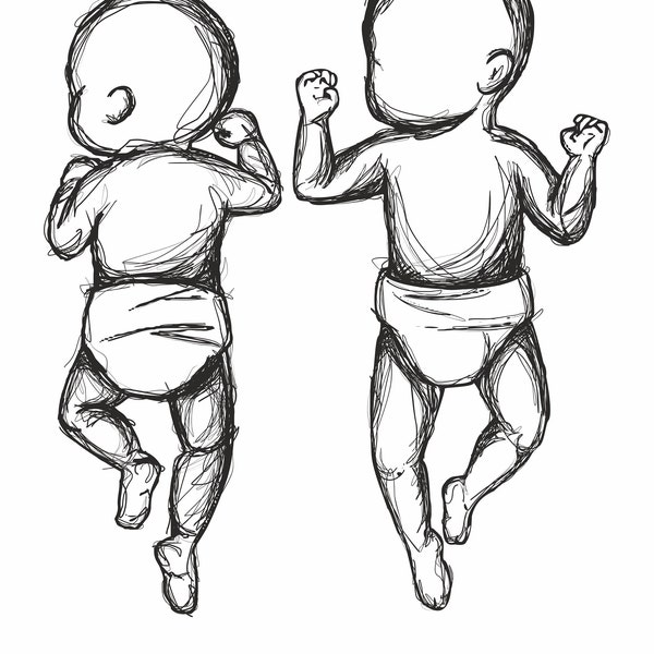 Trio Baby Poster | Cusomized Birth Poster | Siblings Birth Poster ...