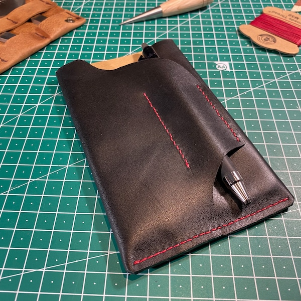 Leather Field Notes Sleeve PDF Pattern: Minimalist Notebook Cover for 5 ...