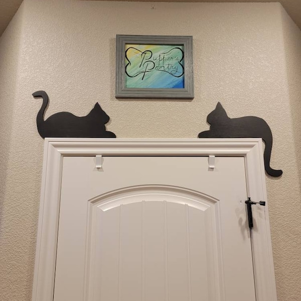 Wood Cat Door Topper (four Poses) - Etsy