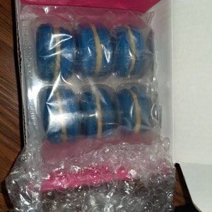 Blue Curacao Vegan Macarons Available in 4 & 12 Pack A | Etsy