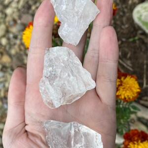 Clear Quartz Rough Natural Stones: Choose 4 oz 8 oz 1 lb 2 | Etsy