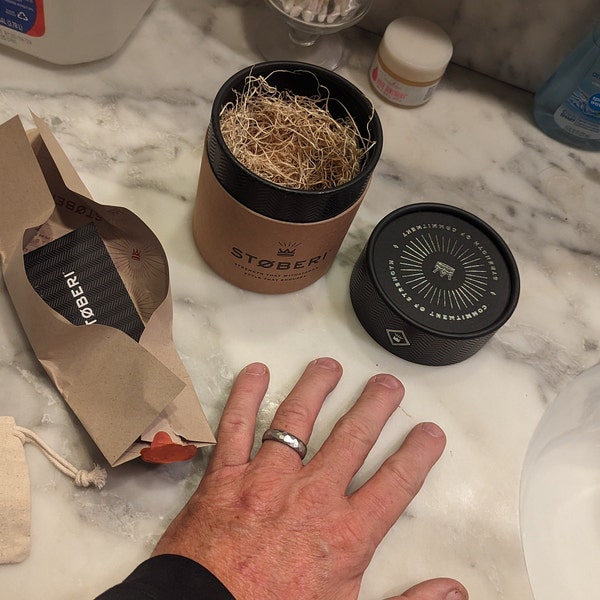 Minimal Hand-ground Titanium Ring (faceted): "the Charles" 6mm ...