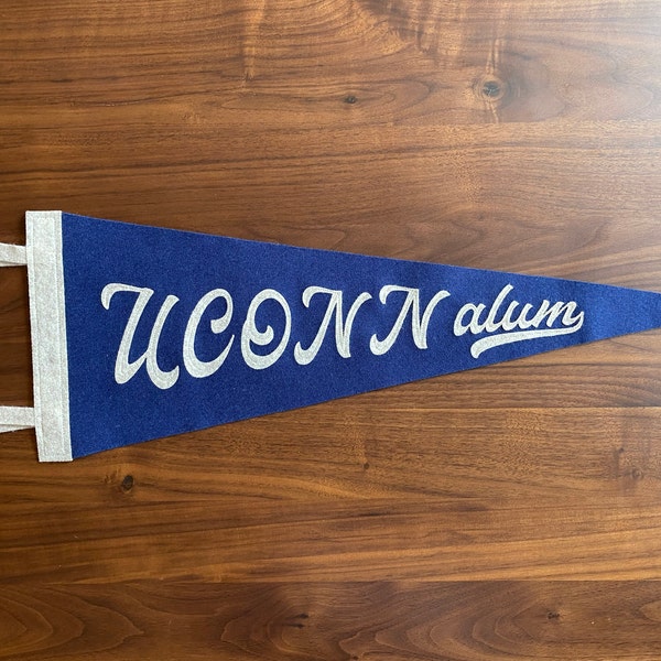 Old-fashioned Script Pennant Flag - Sewn Detail - { Customizable ...