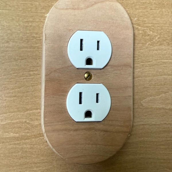 Modern Wood Wall Outlet Switch Cover Plate - Etsy