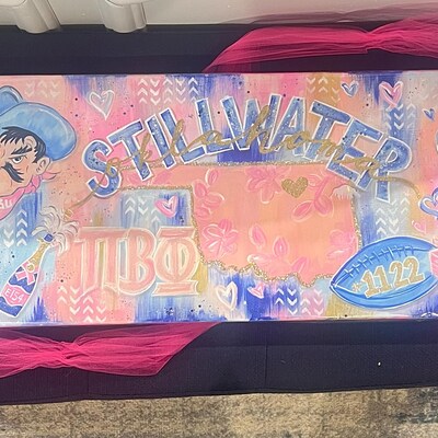 Custom Painted College Canvas - Etsy