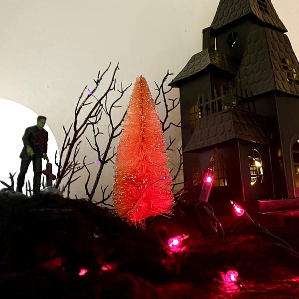 Large Spooky Tree Haunted Tree Miniature for Lemax Spooky Town, Dept ...