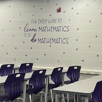 Math Vinyl Wall Decals for Classroom // Add Love, Subtract Hate - Etsy ...