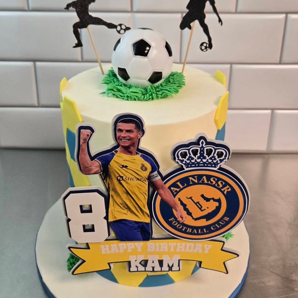 Ronaldo Cake Topper/3d Cake Topper/ronaldo Theme Party/ronaldo Theme ...