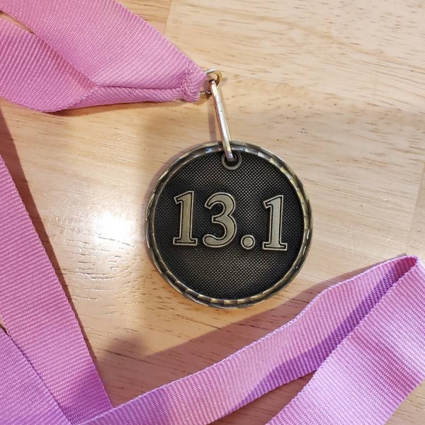 Race Medallion With Ribbon and Free Engraving | Half Marathon| Marathon ...