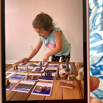 Montessori Musical Instrument Replica 5 Parts Cards Set With Miniatures ...