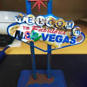 3D Printed New Vegas Sign fallout New Vegas - Etsy