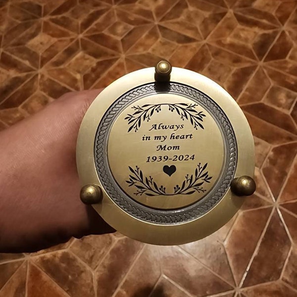 Personalized Hourglass Timer for Human Ashes, Customization Memorial ...