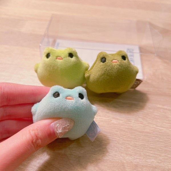 Mini Frog Plush [set of 3] - Original Green Trio [handmade] - Etsy