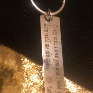 Drive Safe keychain Custom Keychain Couples Keychain Key | Etsy