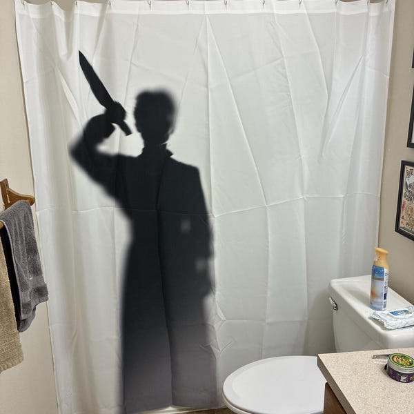 The Ultimate Psycho Shower Curtain - Etsy